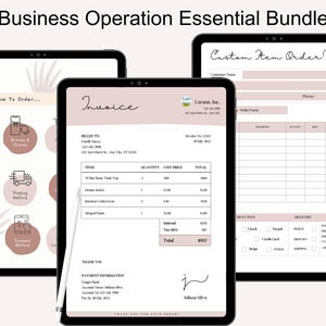 Business Operation Template, Custom Order Form, Order Form, Business ...