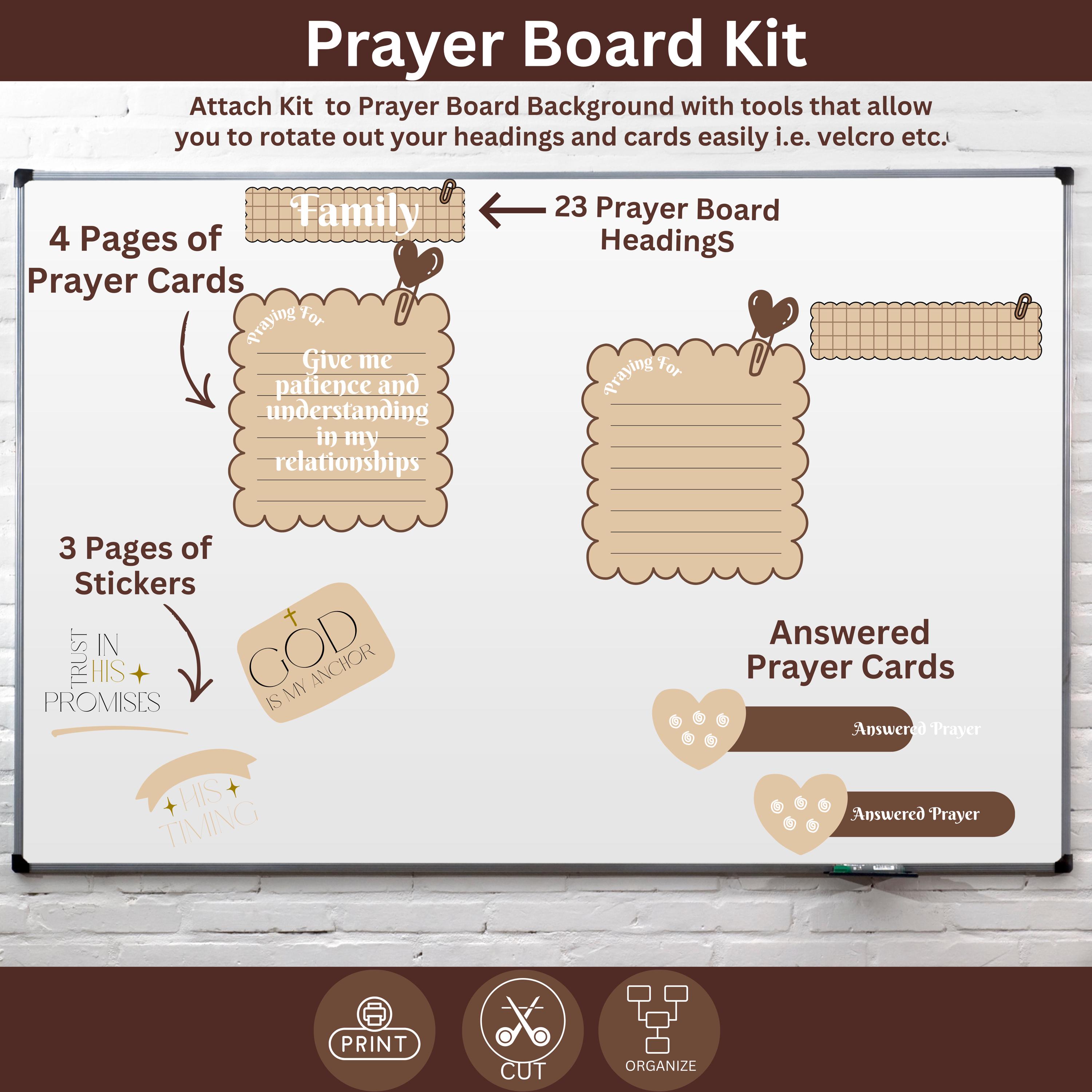 2026 Mega Prayer Room Board Bundle, Memory Verse, Wall Art, Bible Study ...