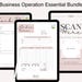 Business Operation Template, Custom Order Form, Order Form, Business ...