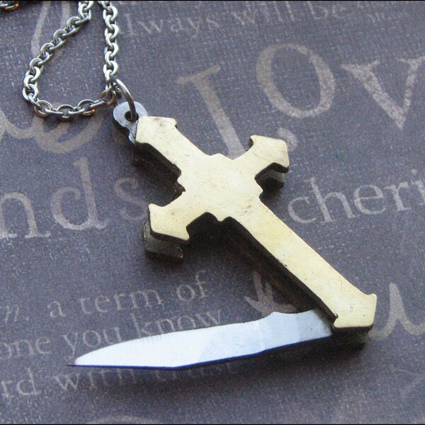 Knife Necklace - Etsy