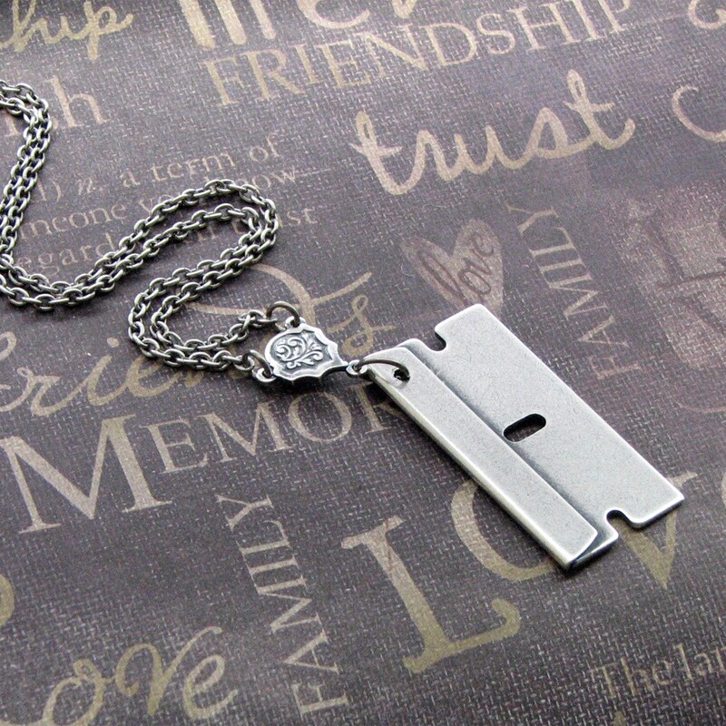 Razor Blade Necklace - Etsy