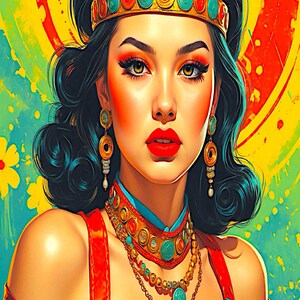 Retro Pin-up Girl Wall Art Set – Vintage-inspired Printable Art in 3 ...