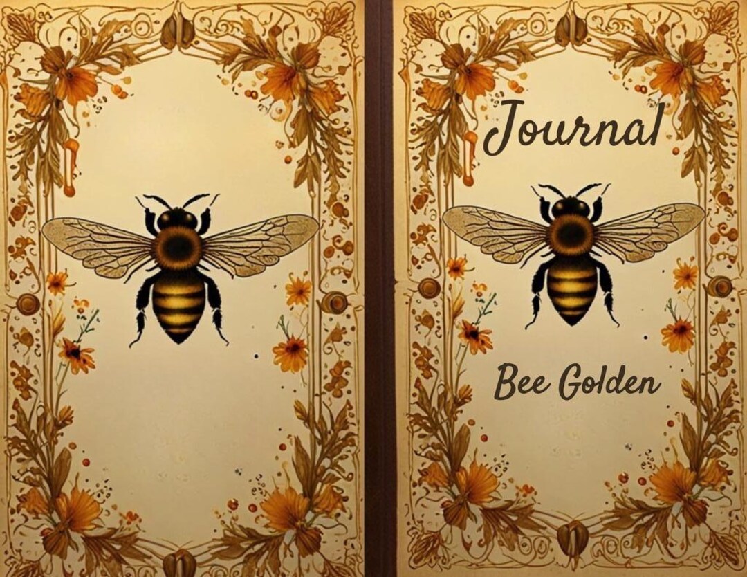 Honey Bee Journal Printable | Vintage Honeybee Junk Journal Kit | 5.5x8 ...