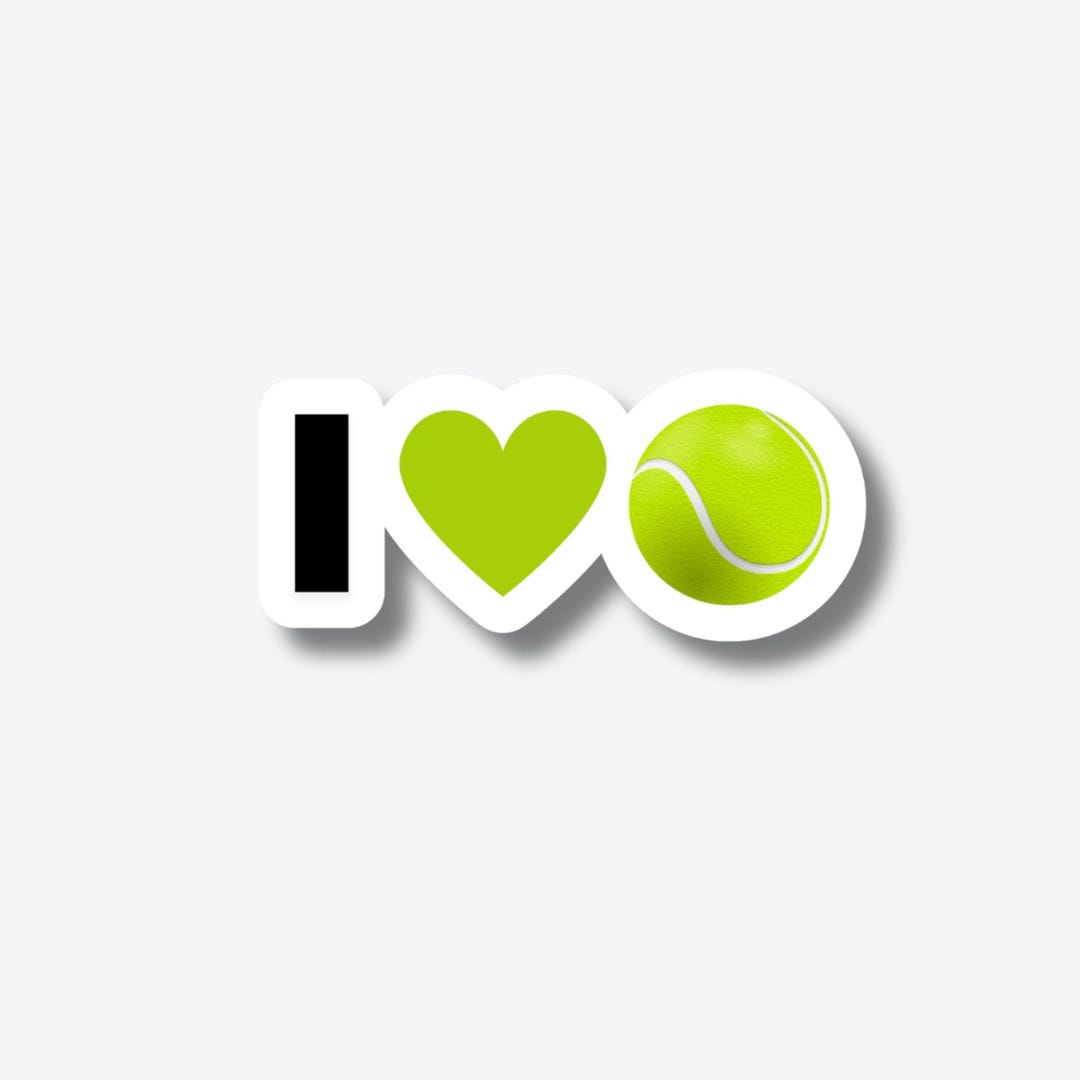 I Love Tennis Sticker, Tennis Vinyl Sticker, Sports Stickers, Beast ...