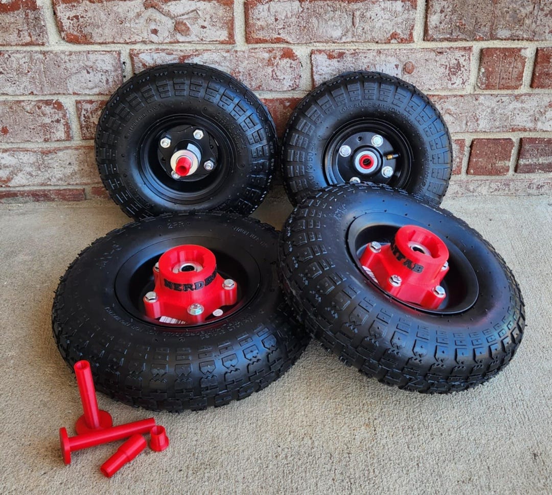 Peg Perego Front & Rear Wheel Kit – 2x10 and 2x13 Tires W/ ABS-GF ...