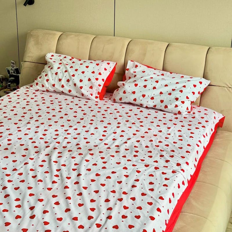 Heart Bedding - Etsy