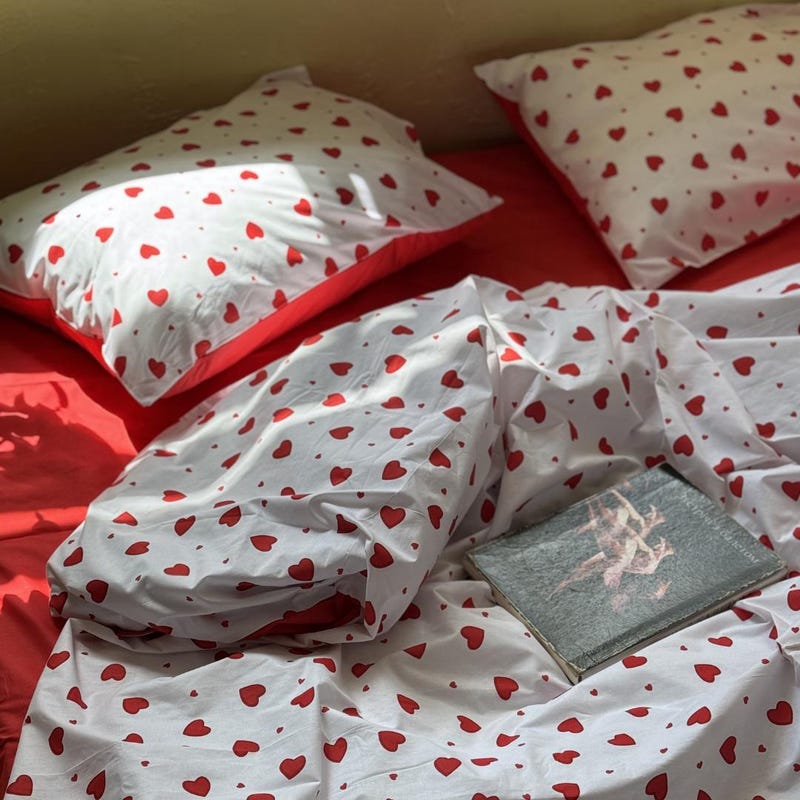 Heart Bedding - Etsy