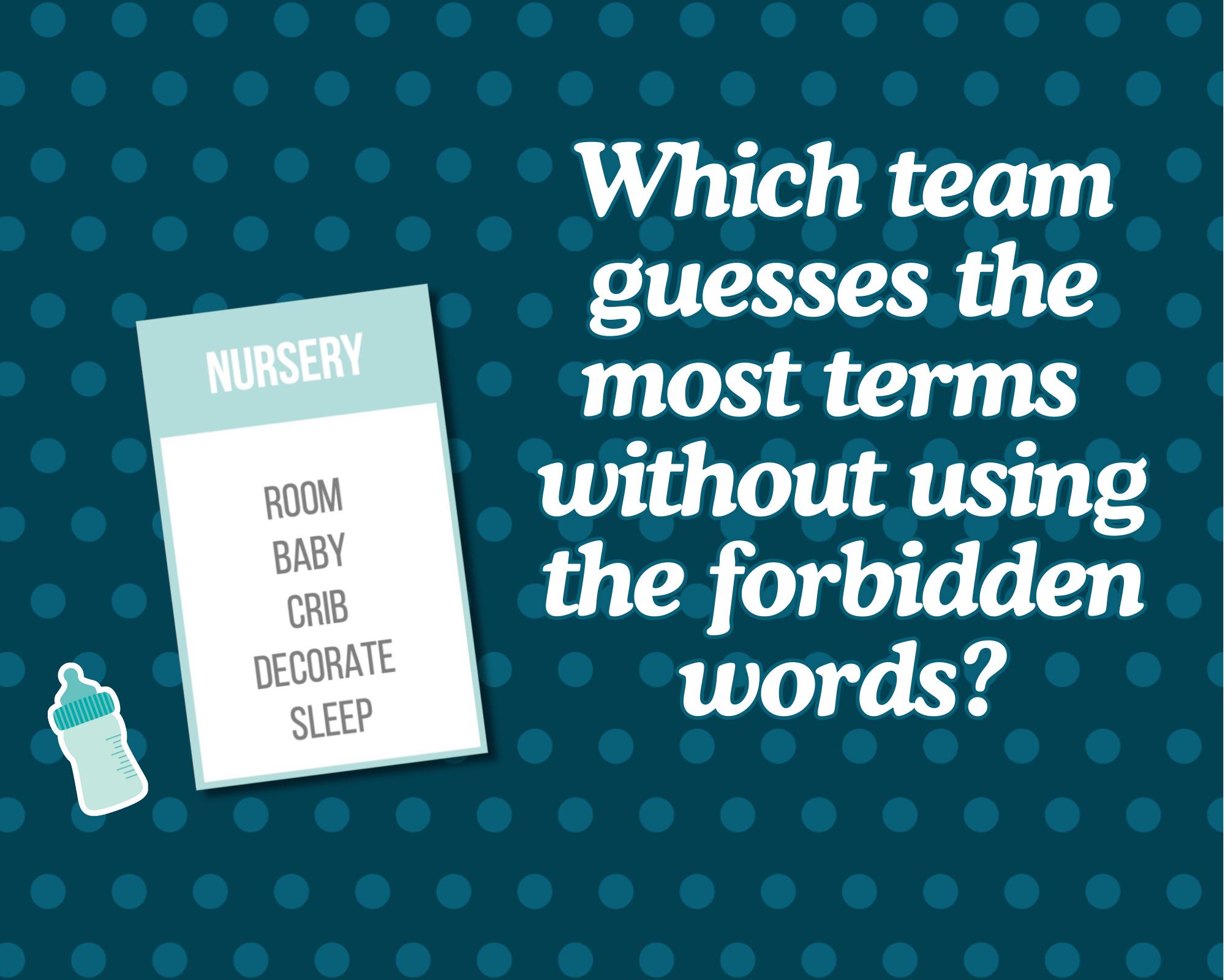 Baby Shower Neutral Taboo Game Printable | Taboo Party Game | Baby ...