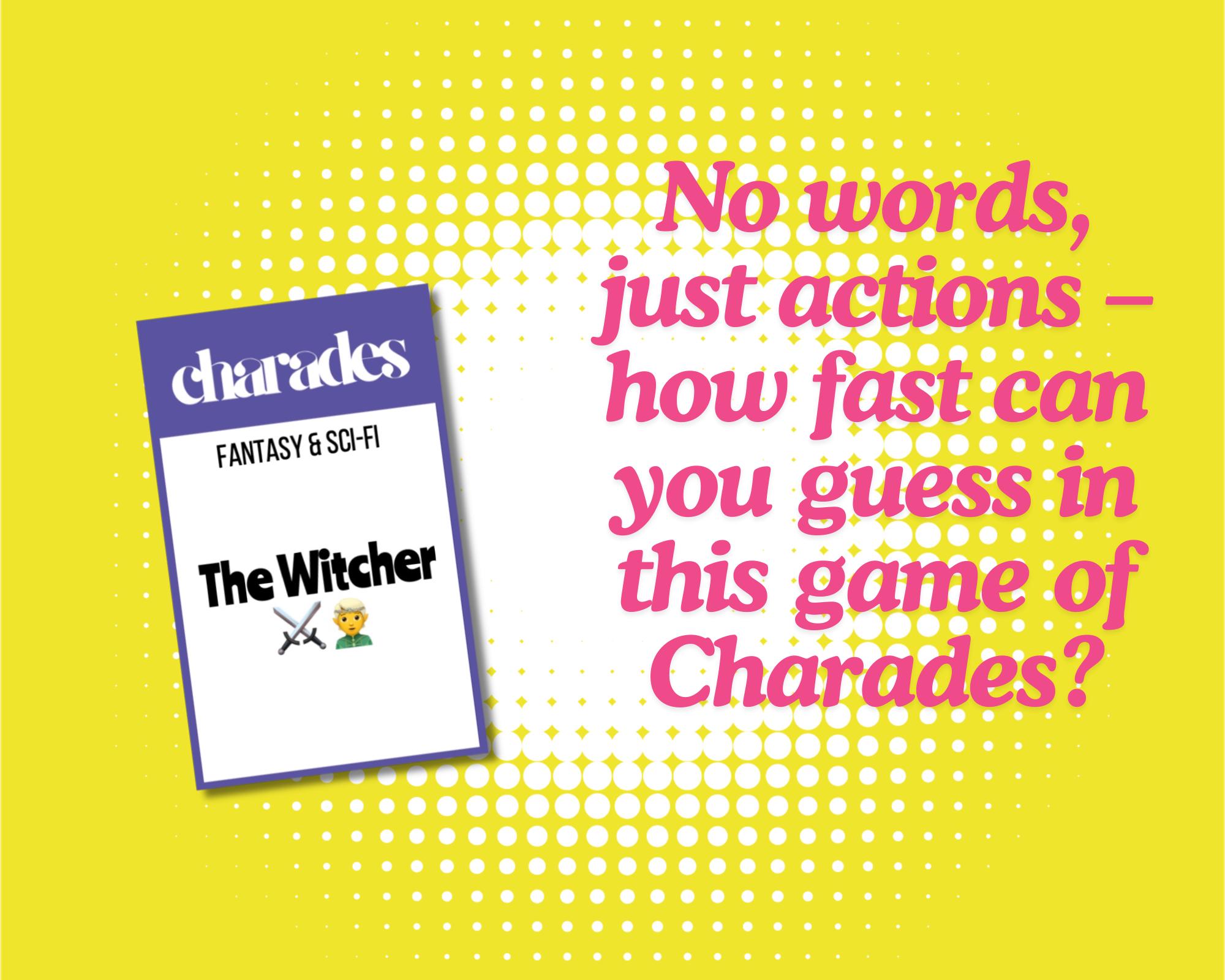 TV Series Charades Game Printable | Charades Party Game | TV Series ...