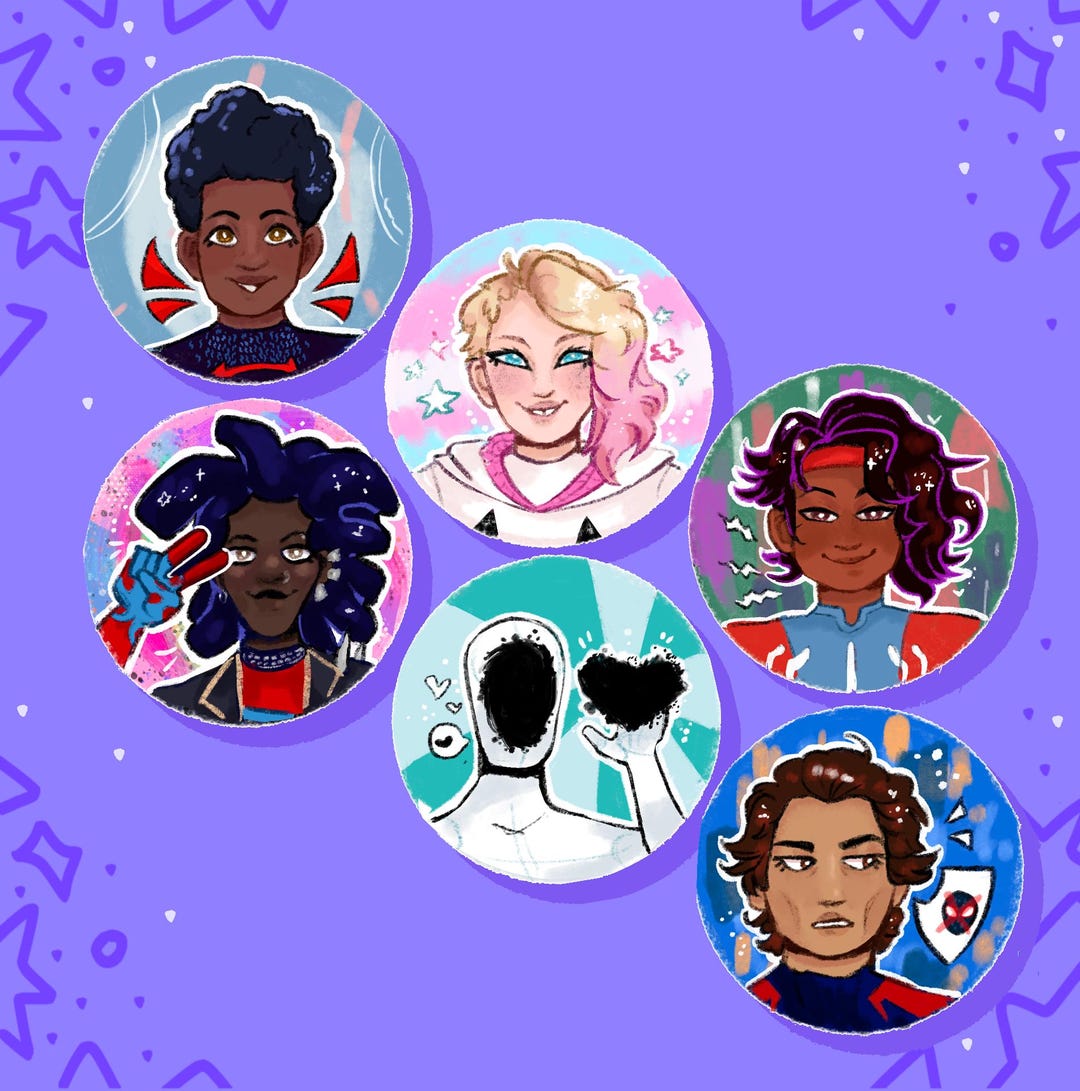 Spiderverse Badges - Etsy