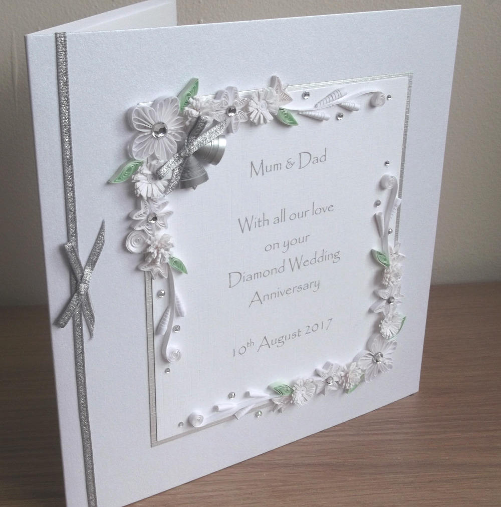 Quilled 60th Diamond Wedding Anniversary Card Mum And Dad Etsy quilled-60th-diamond-wedding-anniversary-card-mum-and-dad-etsy