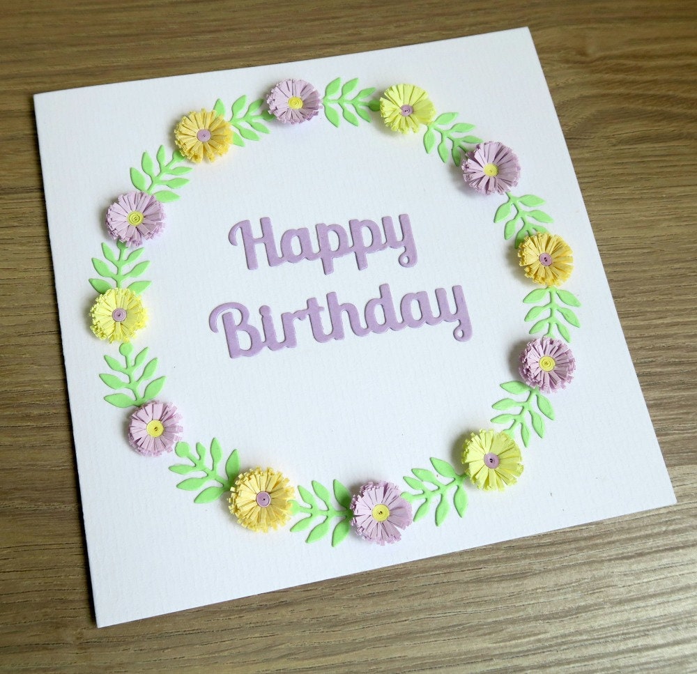 Birthday Cards Paper handmade paper quilled birthday card etna.com.pe