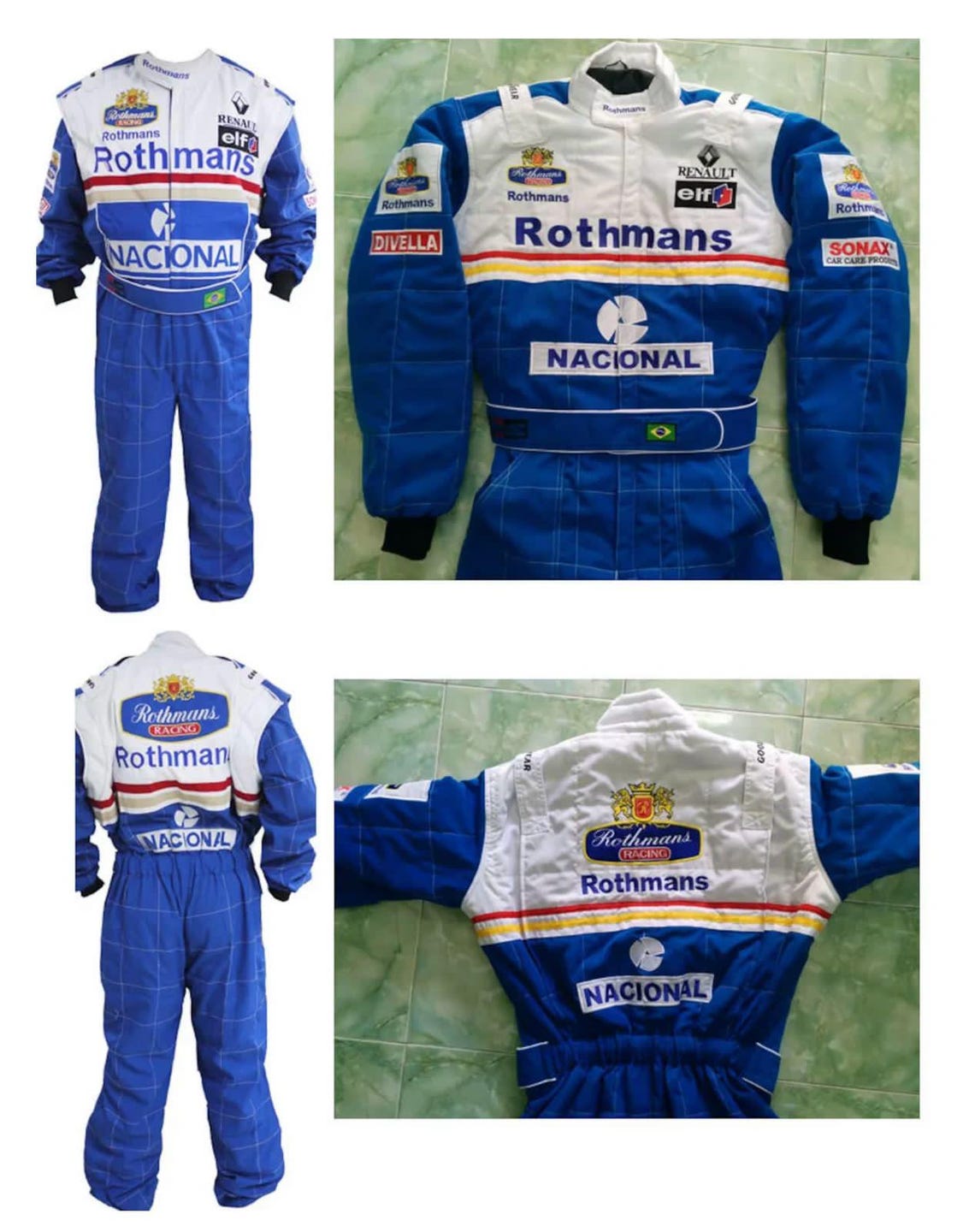 Rothmans Go Kart/ Rally - Embroidered Suit, Breathable Fabric, Karting ...