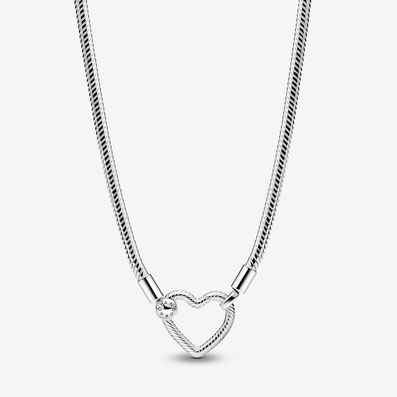 Snake Necklace Heart - Etsy UK