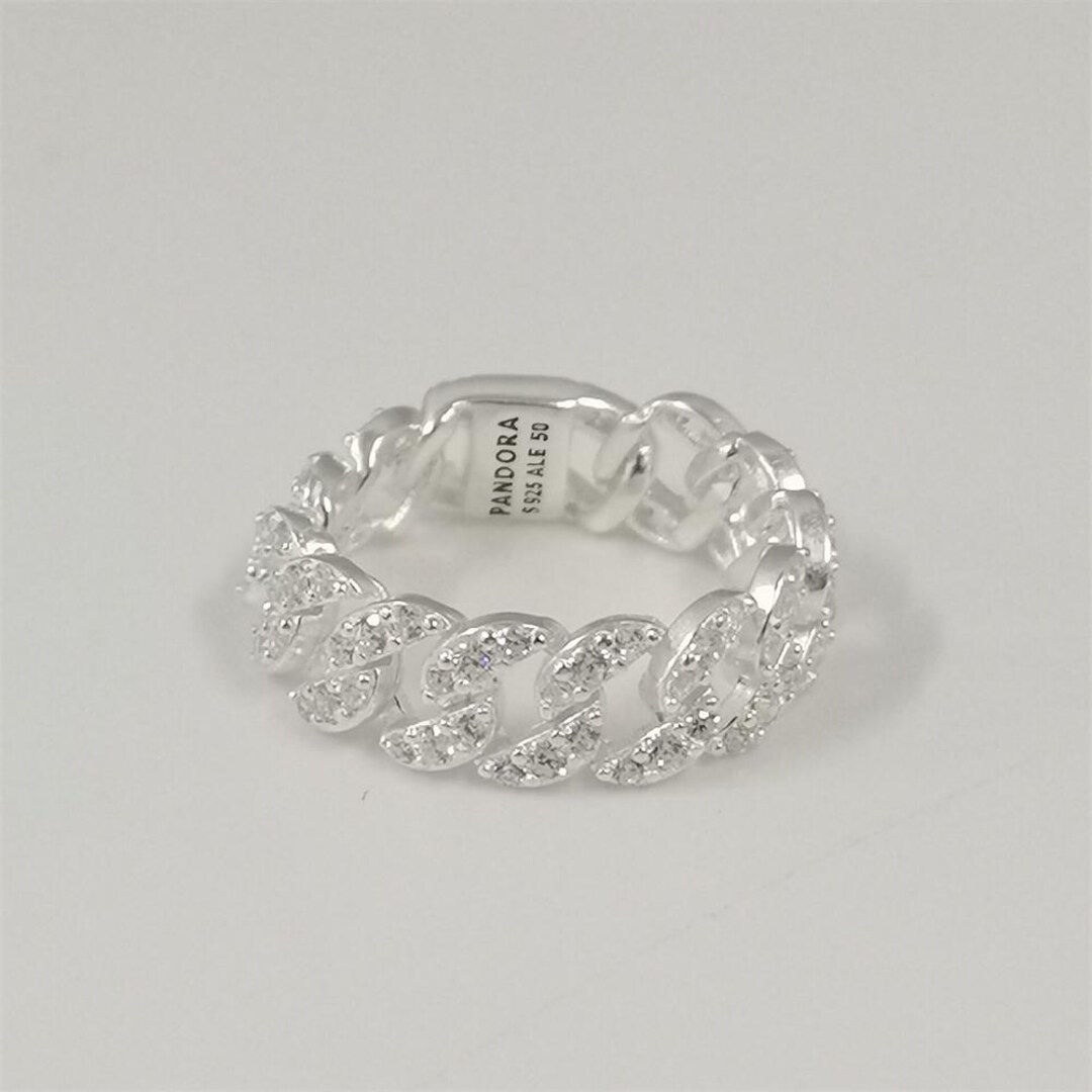 Pandora Pavé Cuban Chain Ring - Etsy