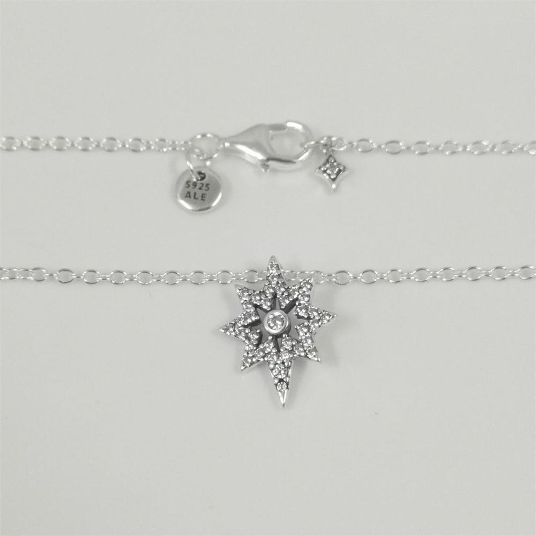 Pandora North Star Pendant Necklace 45cm - Etsy