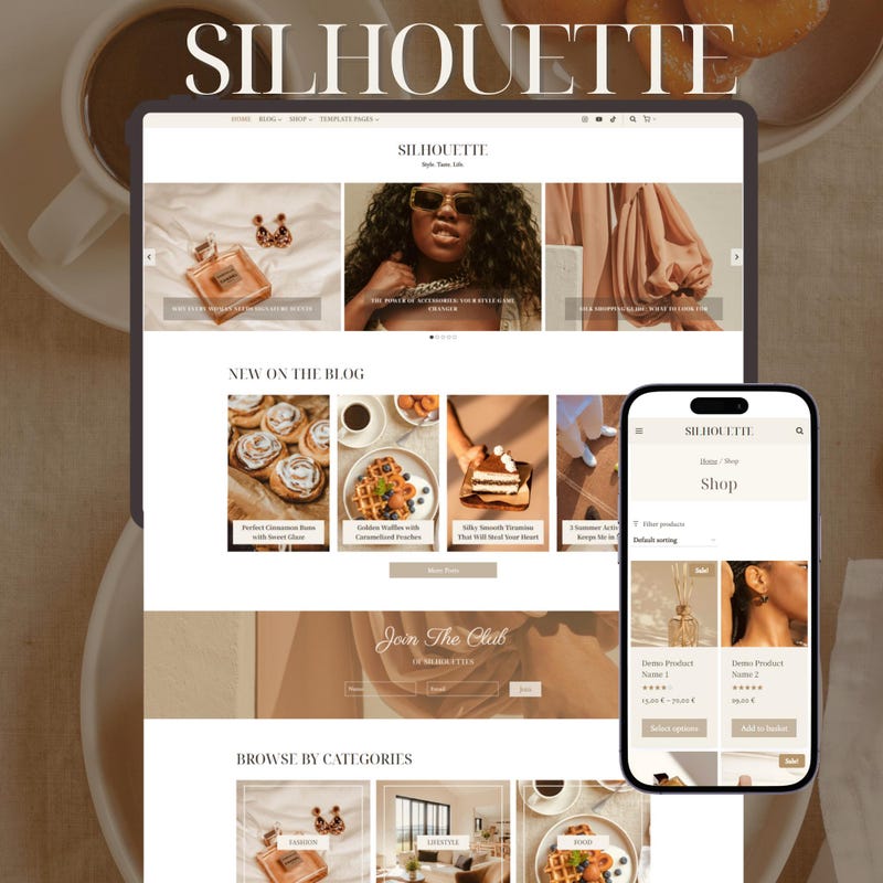Fashion Blog Template - Etsy