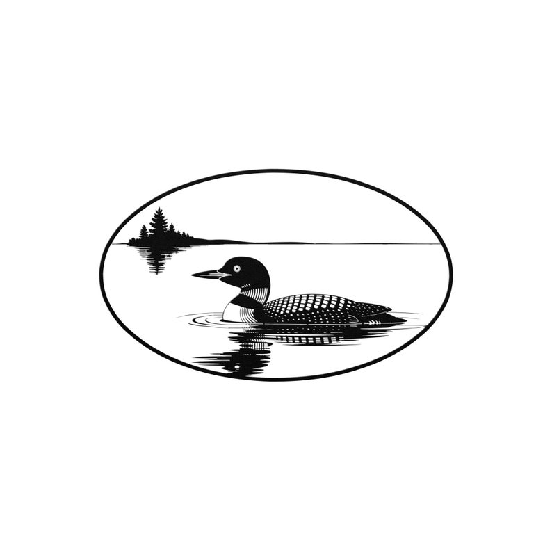 Loon Metal Wall Art: Rustic Minnesota Cabin Decor - Etsy