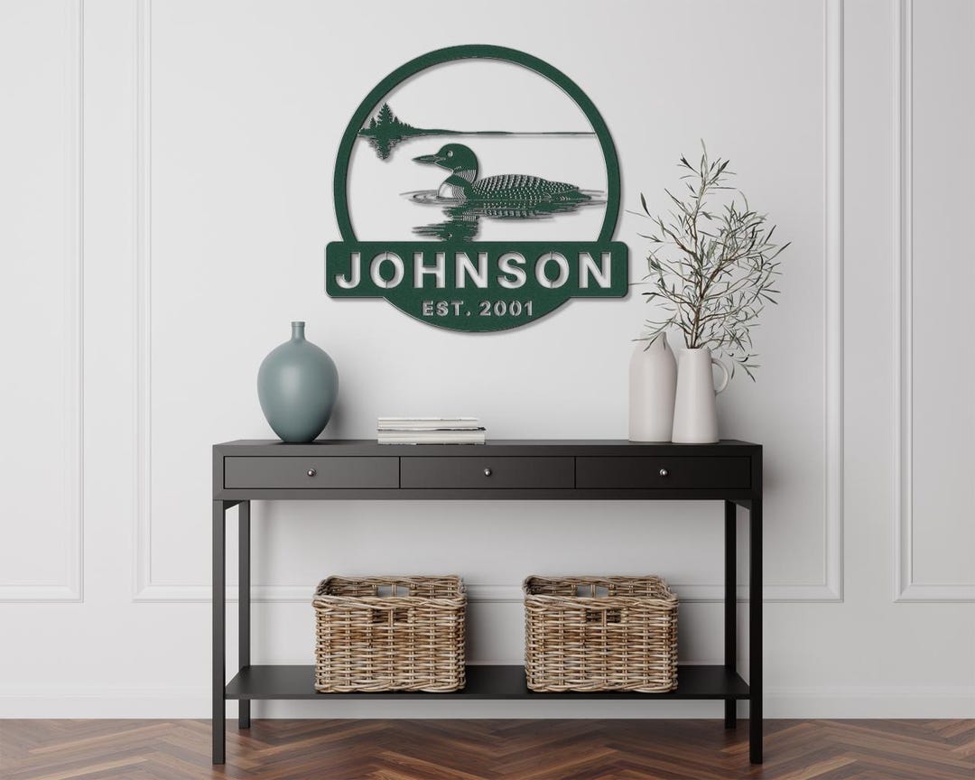 Custom Metal Sign Personalized Horizontal Metal Wall Art, Modern ...