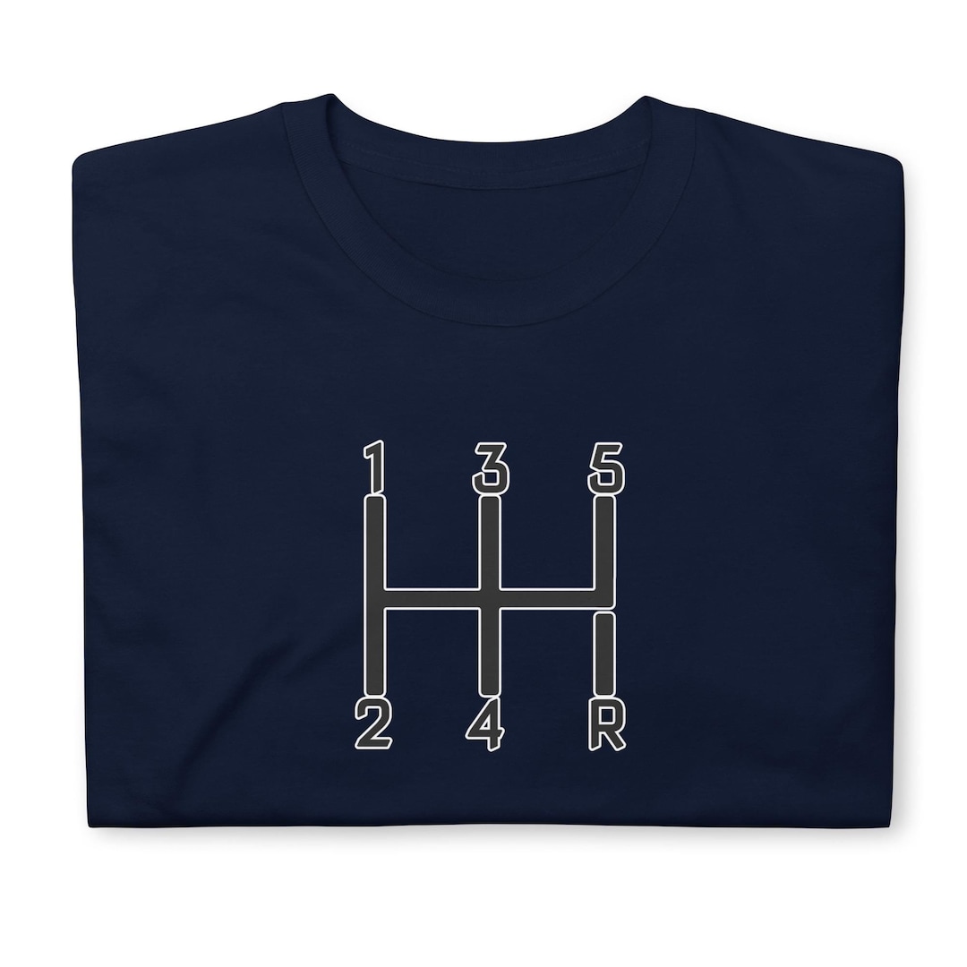 Manual Transmission T-shirt: Gear Shift Graphic Tee for Car Enthusiasts ...