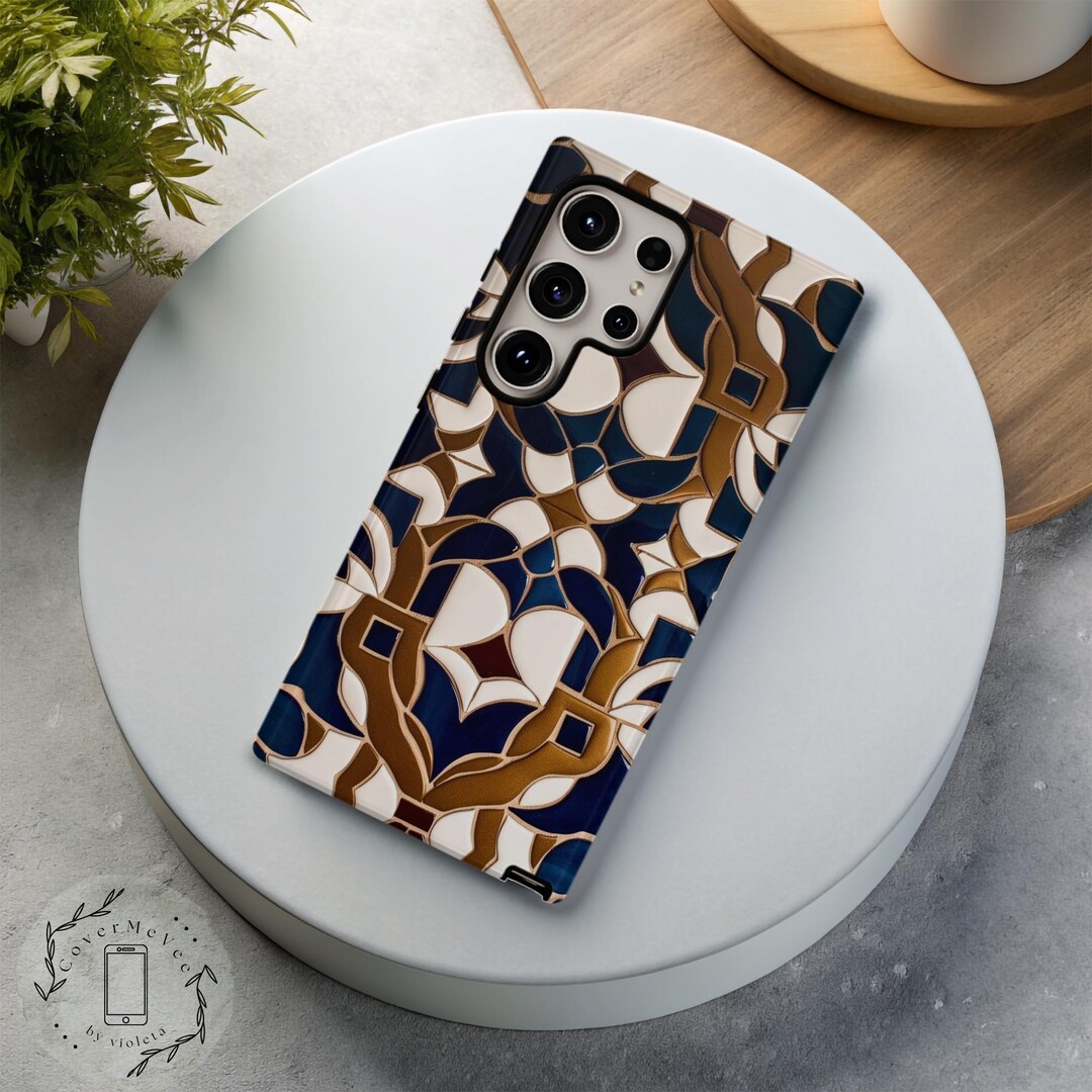Moroccan Style Mosaic Protective Phone Case | iPhone 16 Pro Max Case ...