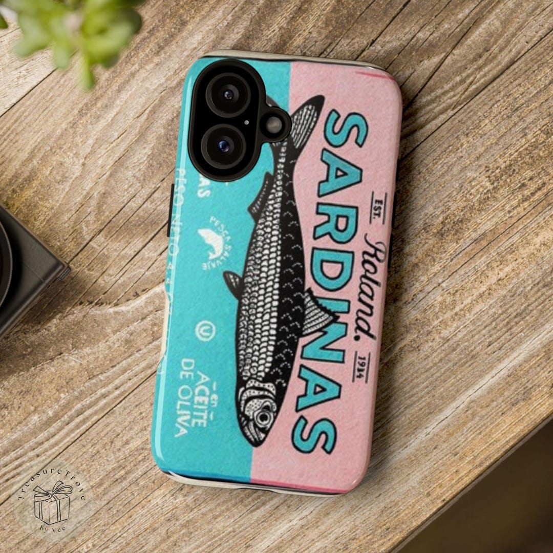 IPhone 17 Pro Skin Max Pastel Tinned Fish Retro Protective Phone Case ...