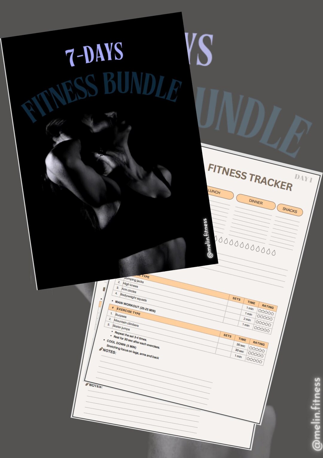 7-day Workout Challenge – Printable Fitness Bundle for Weight Loss ...