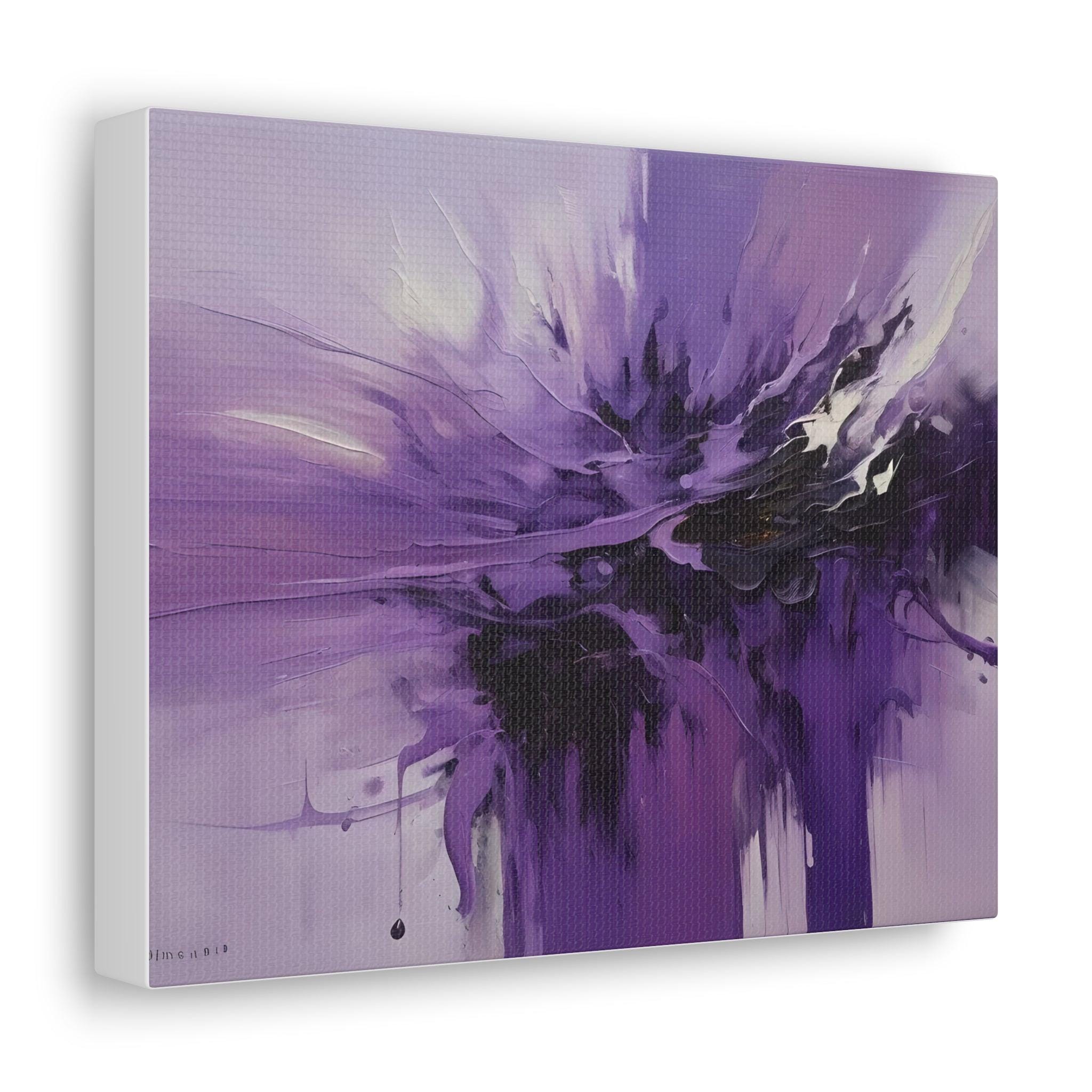 Canvas Wall Art Large Purple Abstract - Etsy