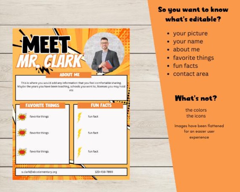 Editable Meet the Teacher Template With Freebie | Perfect for Open ...