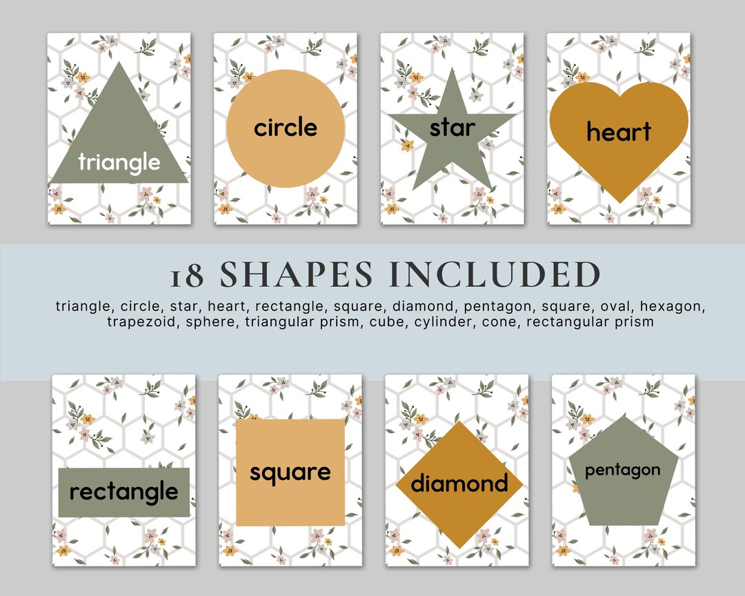 Shape Posters | Classroom Decor | Preschool & Kindergarten Math ...