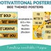 Bee-themed Motivational Posters | Growth Mindset Classroom Decor ...