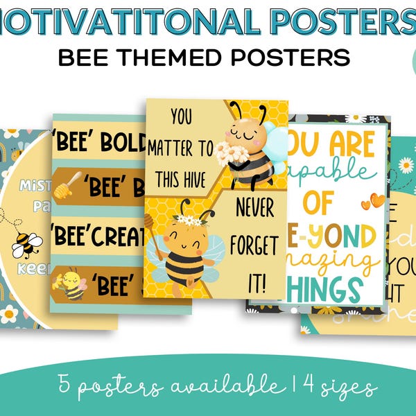 Bee Poster - Etsy