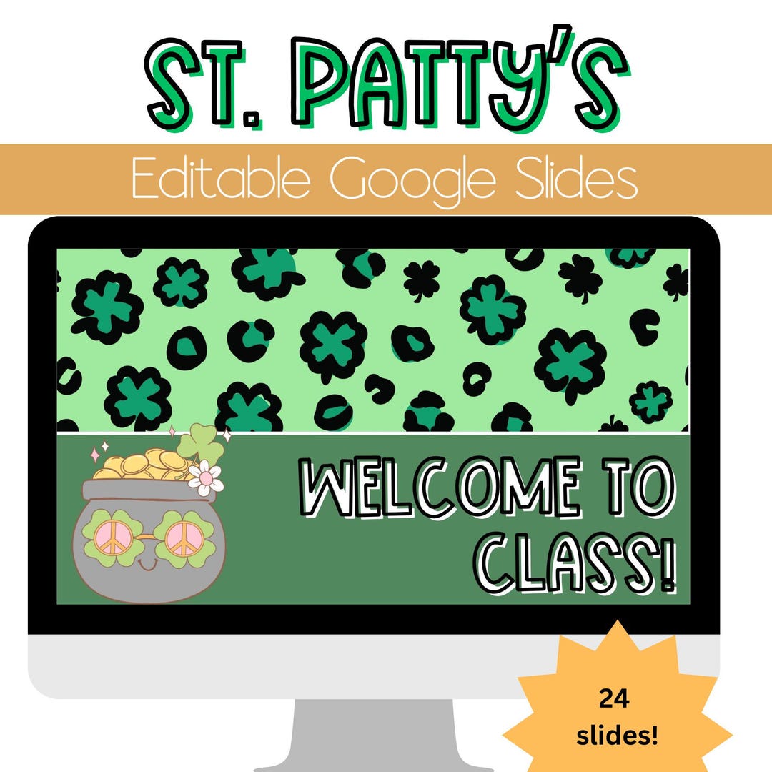 Editable St. Patrick's Day Daily Slides | Classroom Slides | Google ...