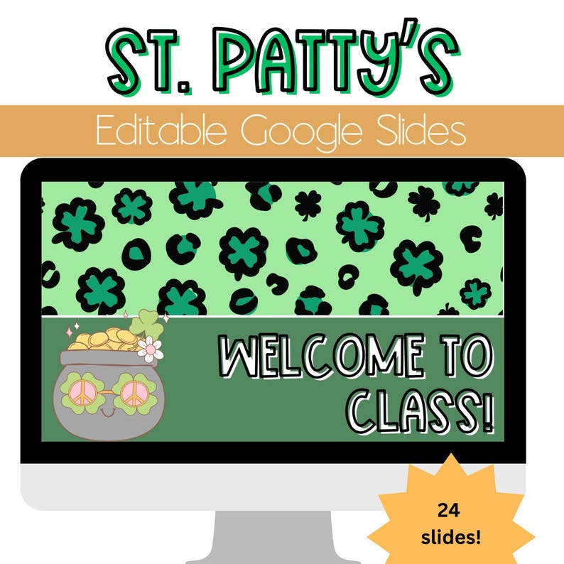 Editable St. Patrick's Day Daily Slides | Classroom Slides | Google ...