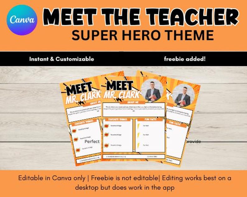 Editable Meet the Teacher Template With Freebie | Perfect for Open ...