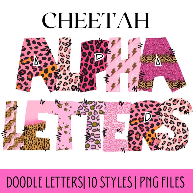 Animal Print Letters - Etsy