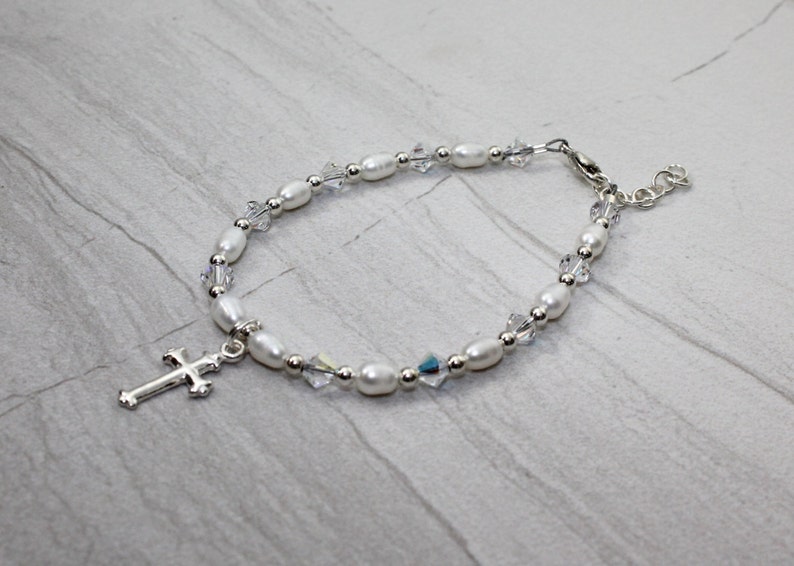 Sterling First Communion Bracelet - Etsy
