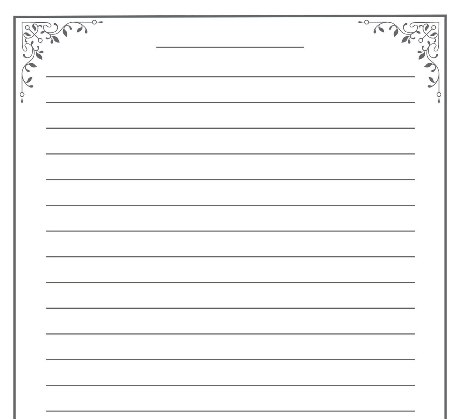 Elegant Letter Writing Paper - Etsy