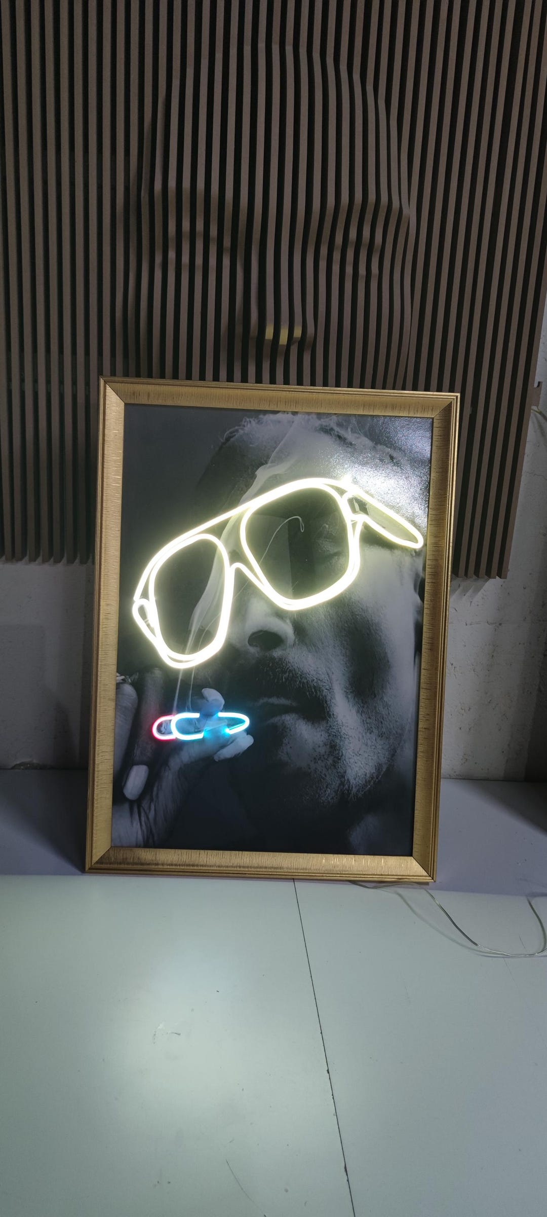 Snoop Dogg Wood Art With Neon Light Custom LED Wall Decor, Hip Hop ...