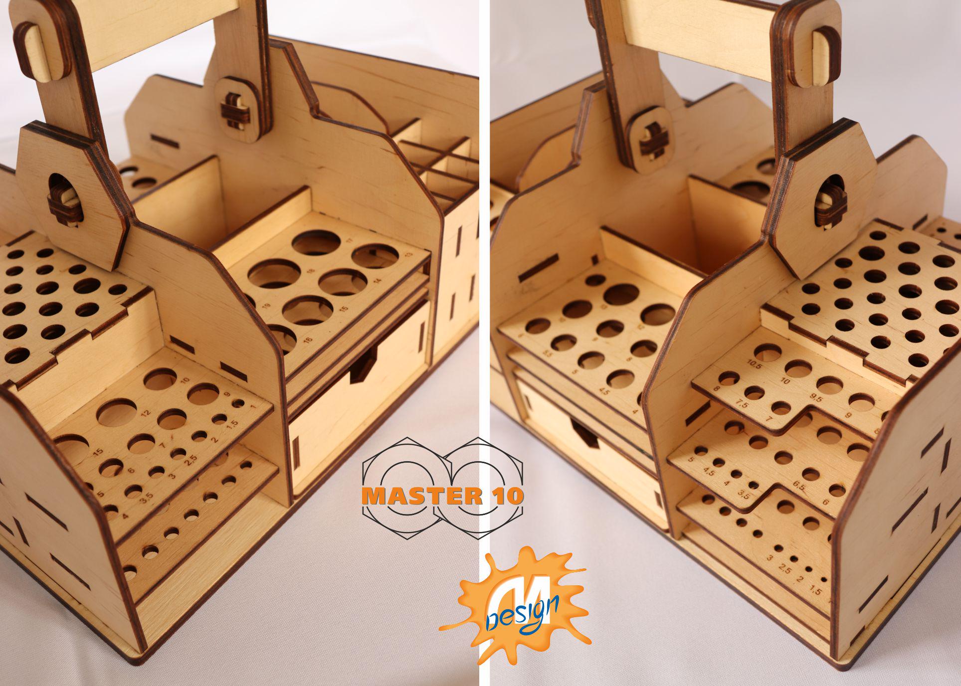 Tool Rack Plywood, Tool Storage Rack, Handcrafted Wooden Tool Holder ...