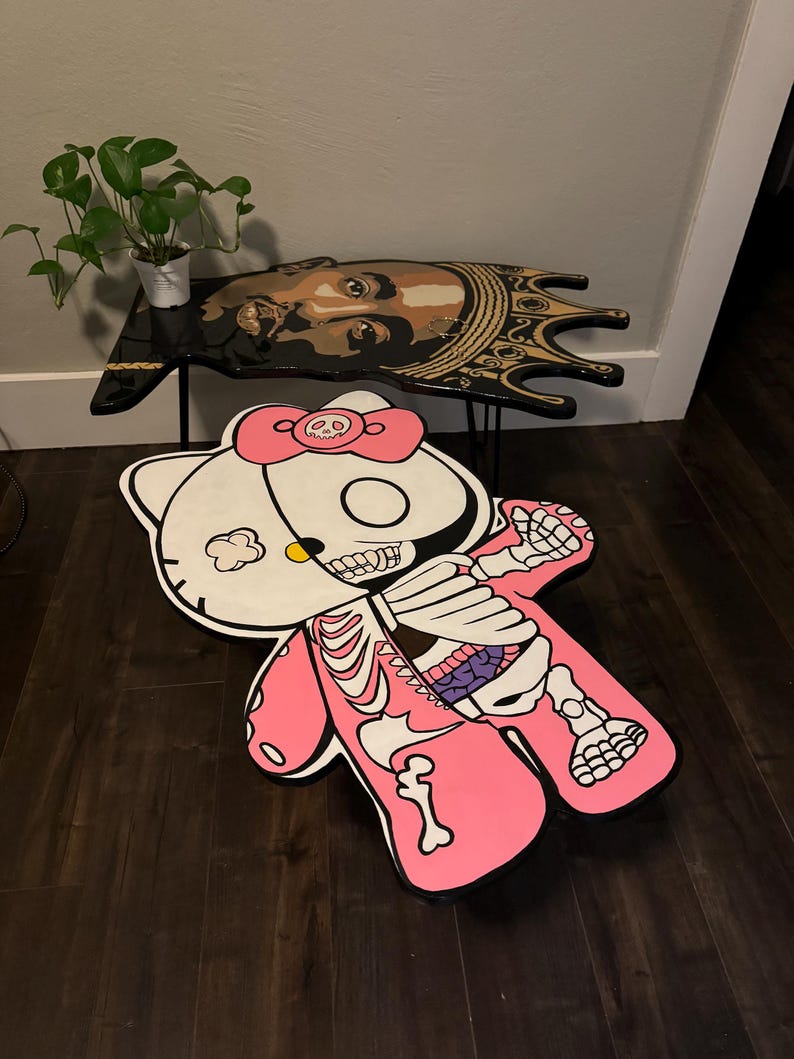 Hello Kitty Skull Table - Etsy