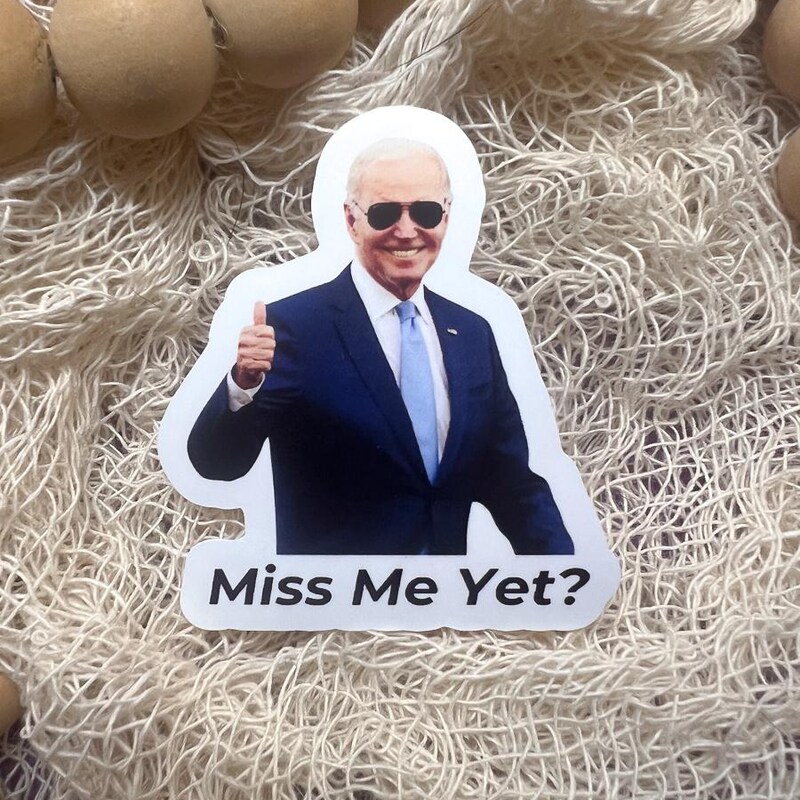 Joe Biden I Did That Sticker - Etsy