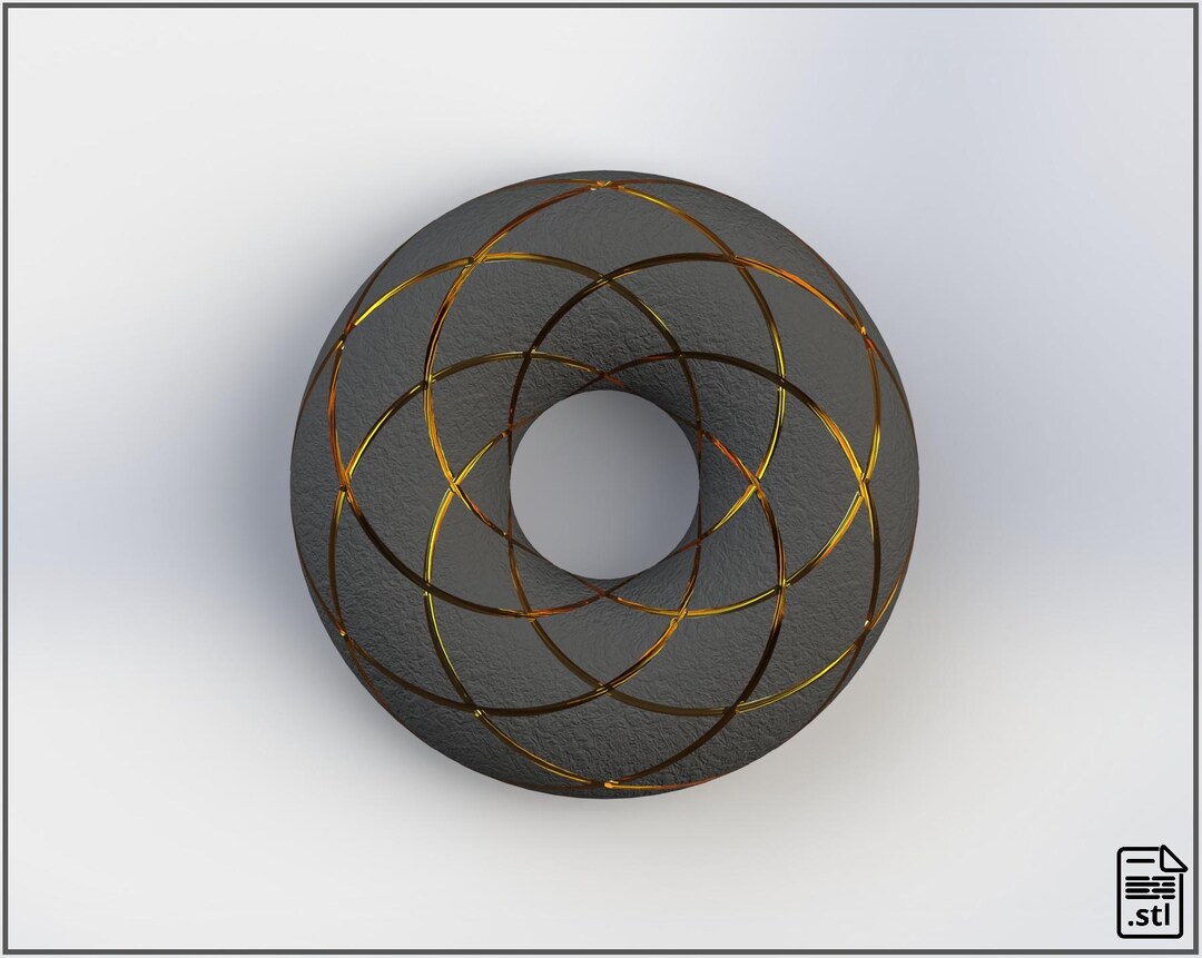 Rodin Coil Torus STL 160mm X 56mm Diameter Coil | Magnetic Field ...