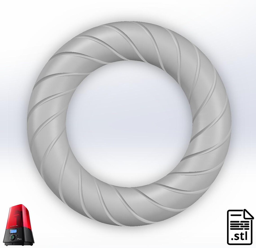 Orgone Scalar | Rodin Coil Torus STL 105mm X 20mm Diameter Coil ...