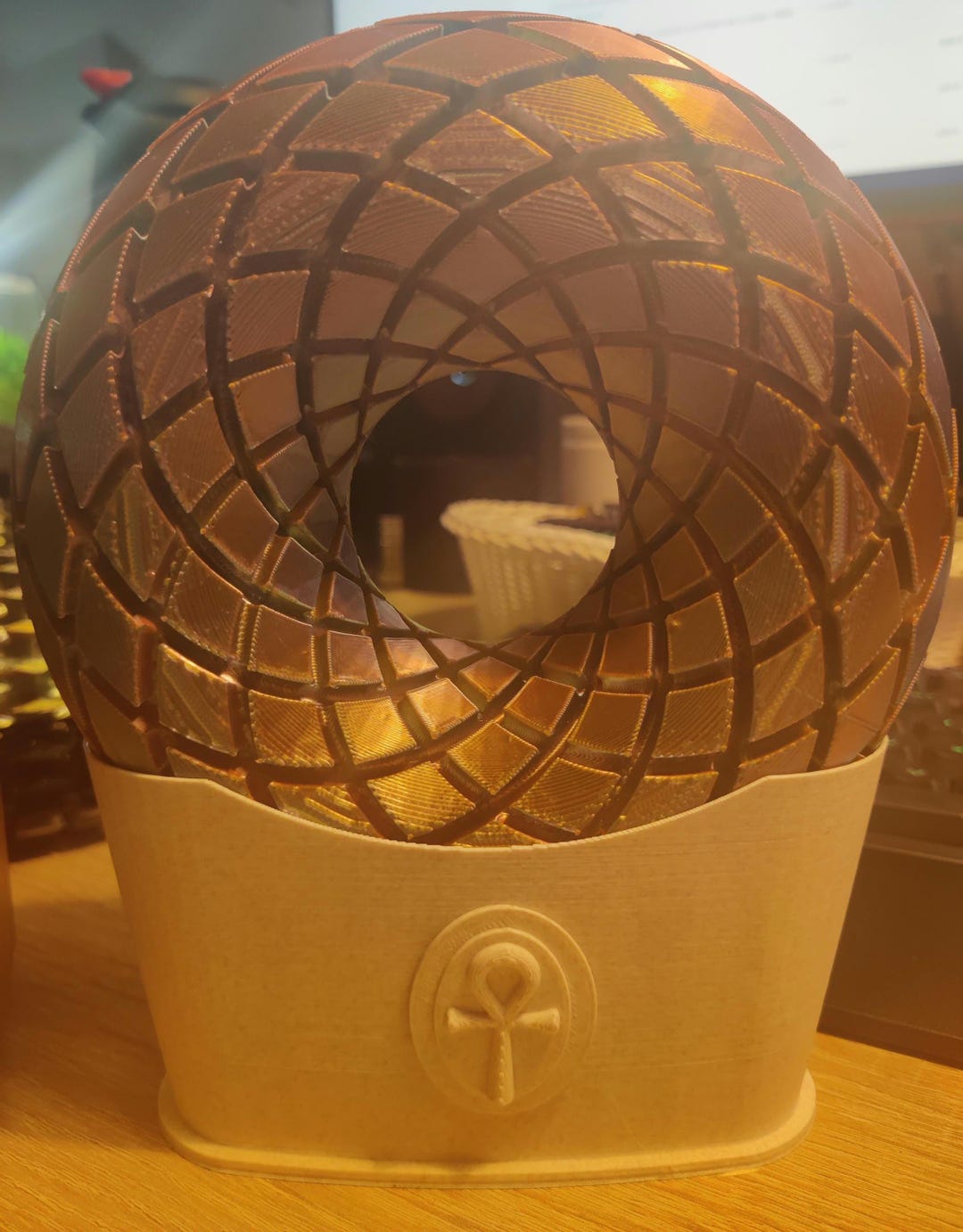 BASE (ankh) Rodin Coil Torus .STL 185mm. X 65mm. Diameter | Itoroid ...