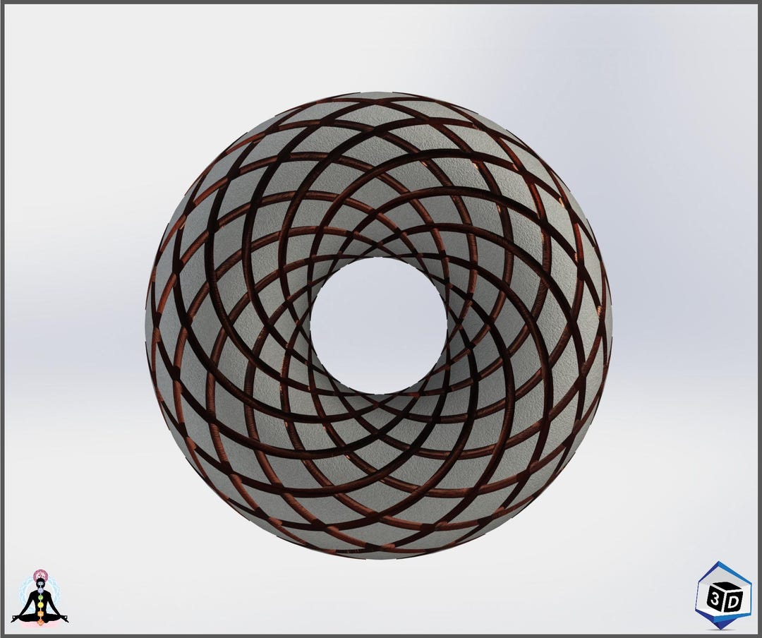 Rodin Coil Torus .STL 10 INCHES Diameter Coil | Itoroid Vortex Wave ...