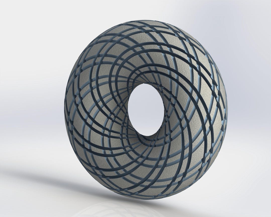 Rodin Coil Torus .STL 10 INCHES Diameter Coil | Itoroid Vortex Wave ...