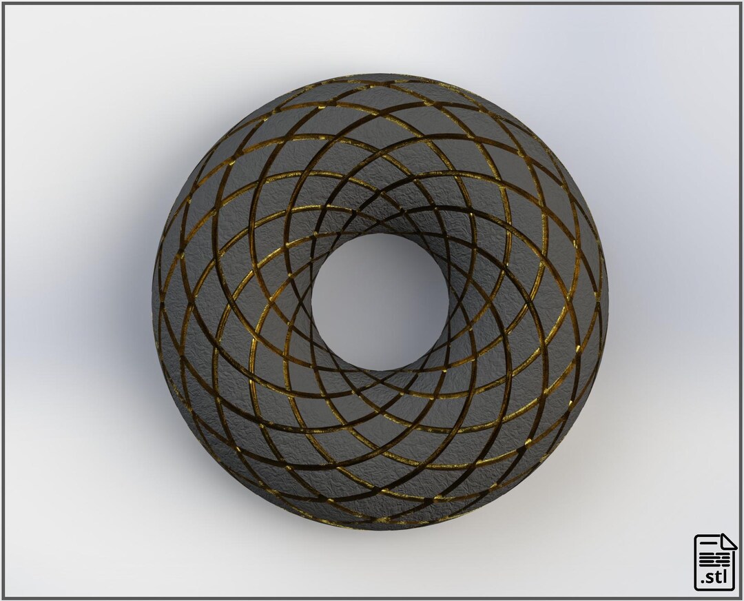 Rodin Coil Torus STL 160mm X 56mm Diameter Coil | Magnetic Field ...