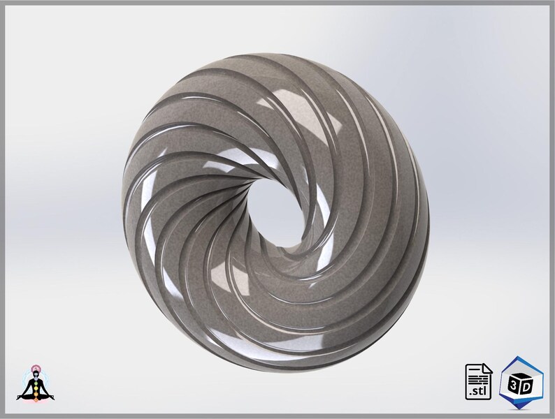 Rodin Coil Torus .STL 2inch 50mm. X 20mm. Diameter Coil Itoroid Vortex ...
