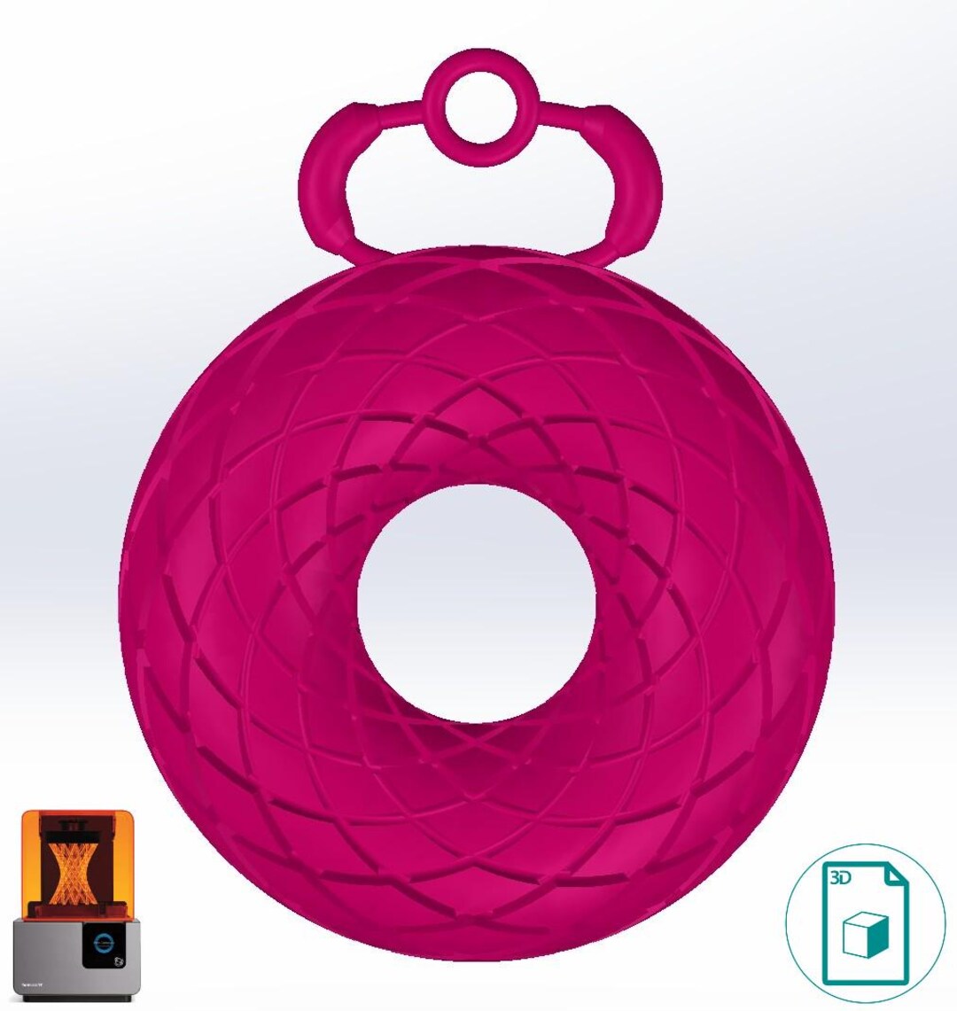 Rodin Coil Torus .STL 120 X 40 Mm. With Handle Diameter Coil | Itoroid ...